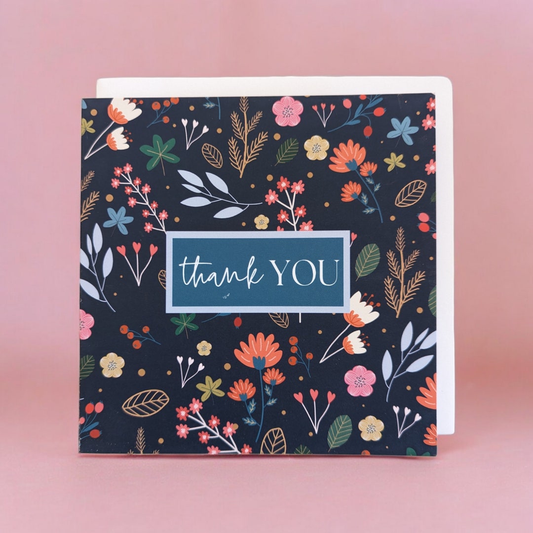 Thank You Card Thank You Gift Card Say Thanks for Everything Greeting ...
