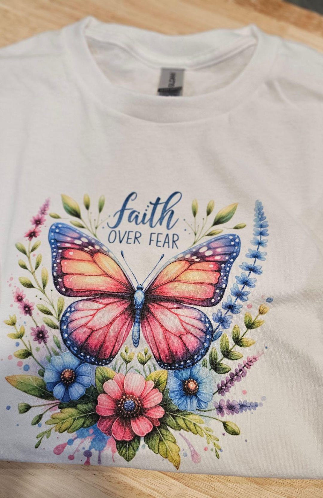 Butterfly, Faith Over Fear, PNG - Etsy