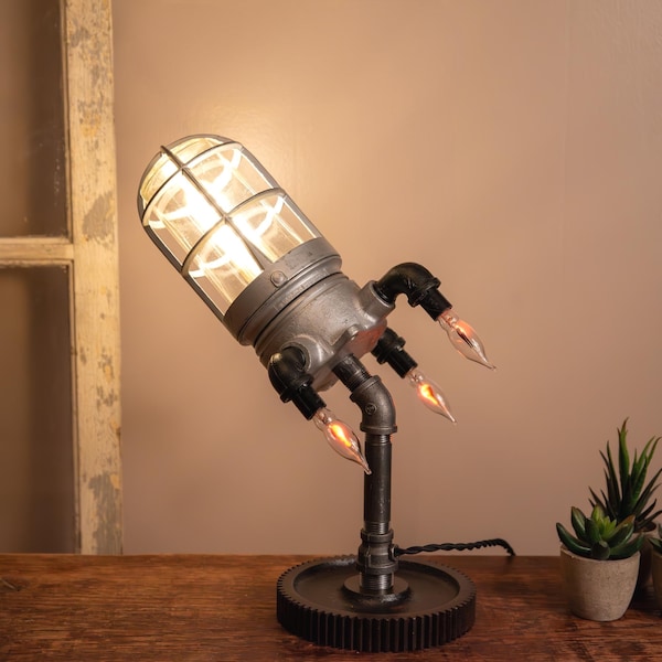 Steam Punk Lamp - Etsy