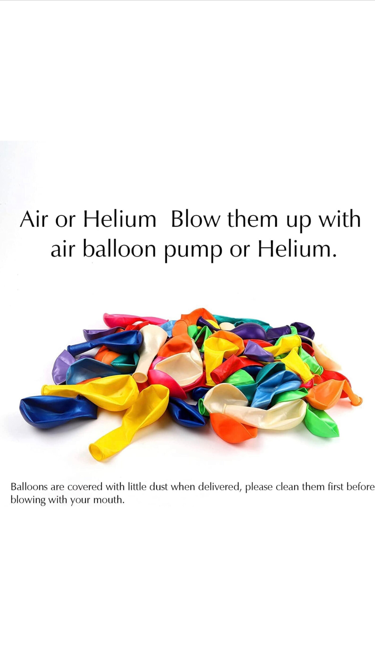 120 Balloons Assorted Color 12 Inches Rainbow Latex Balloons, 12 Bright ...