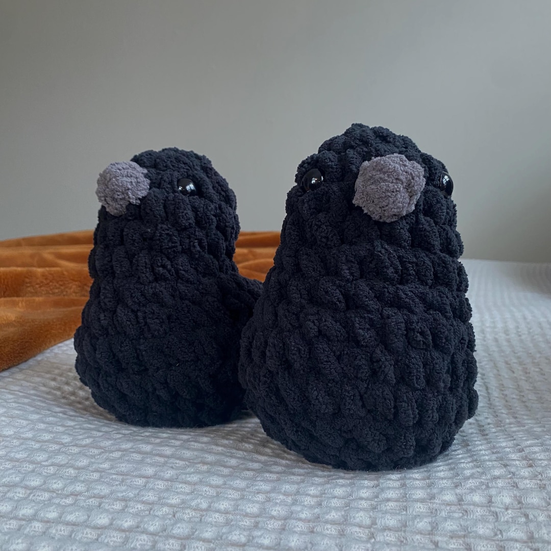 Crow Crochet Plush - Etsy