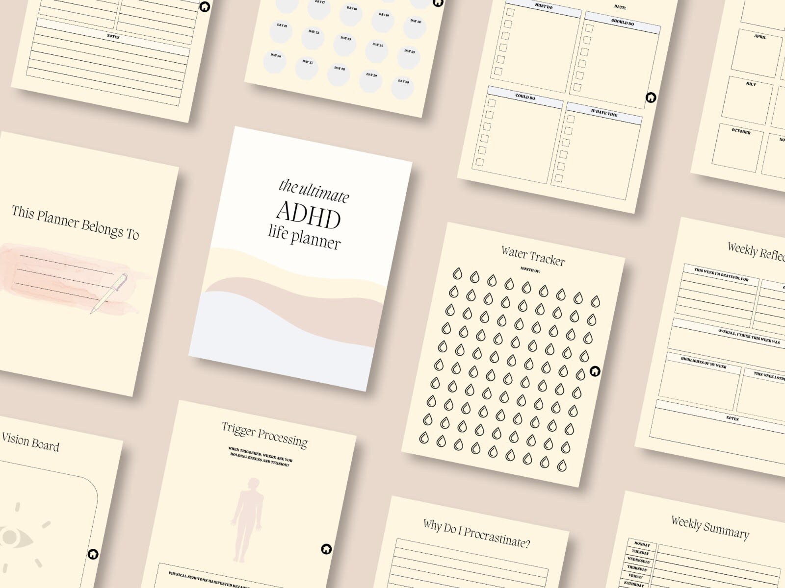ADHD Planner Adults | ADHD Planner for Work | ADHD Organization Journal ...