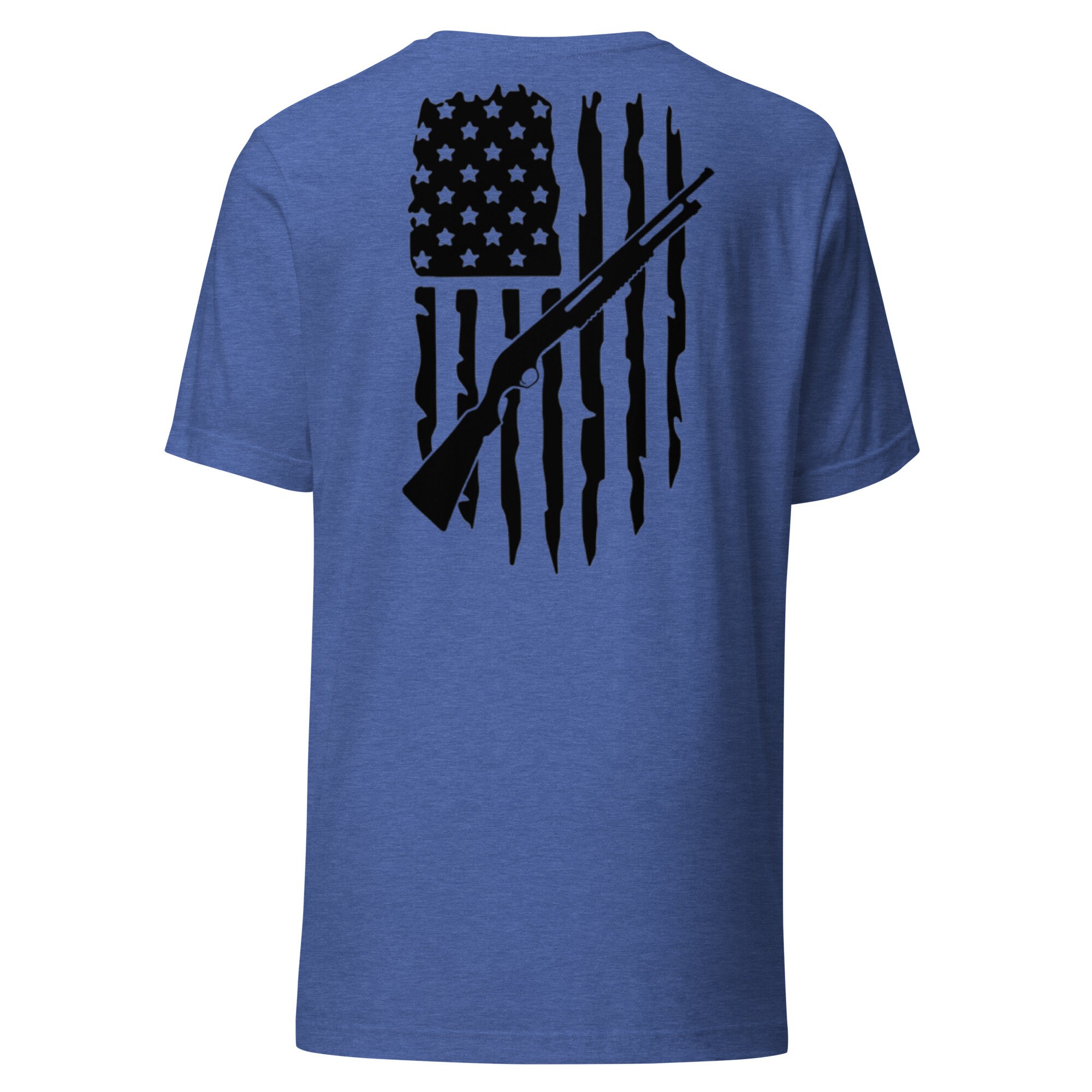 Gun Flag Shirt, Back Side Thin Line Shirt, Rifle Flag Shirt, Armed ...