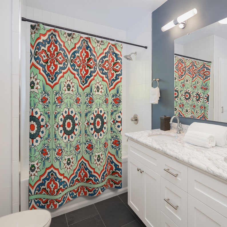 Vintage Arabesque Decoration Shower Curtain 1885, Unique Design ...