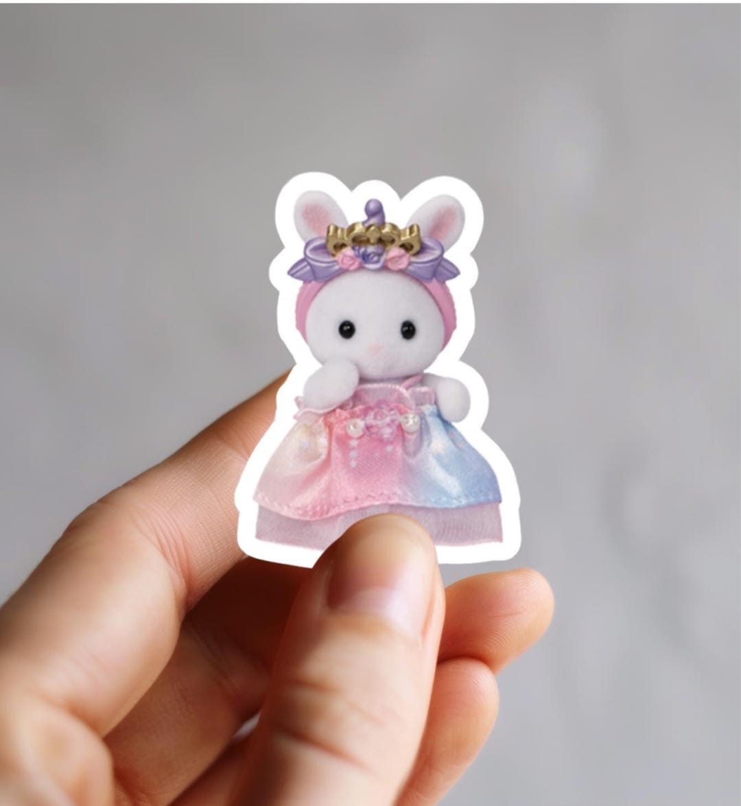 Calico Critters Stickers Animal Sticker Vinyl Calico Critters Water ...