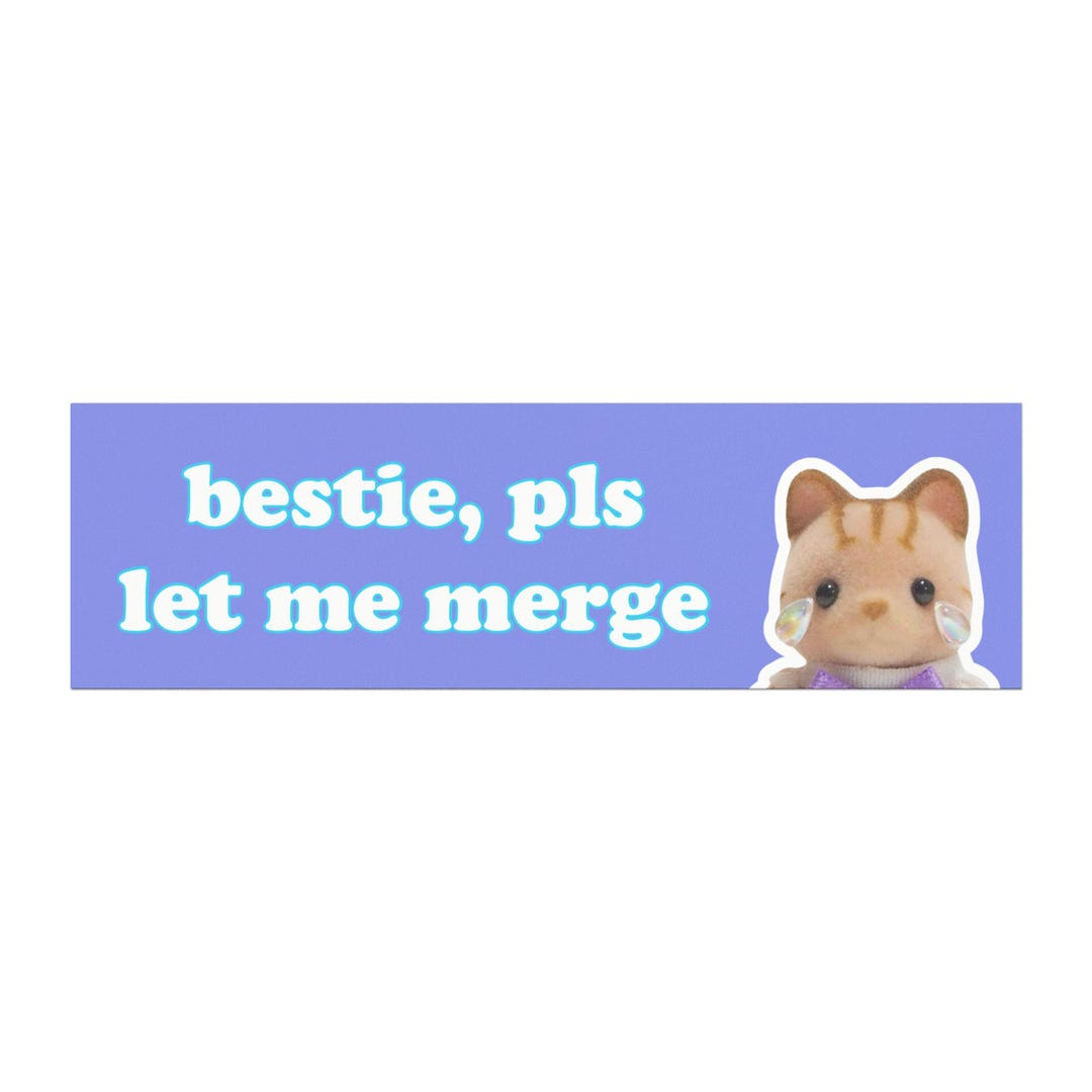 Calico Critters Car Magnet: Funny Bumper Sticker, Vinyl Decal (10x3 In ...