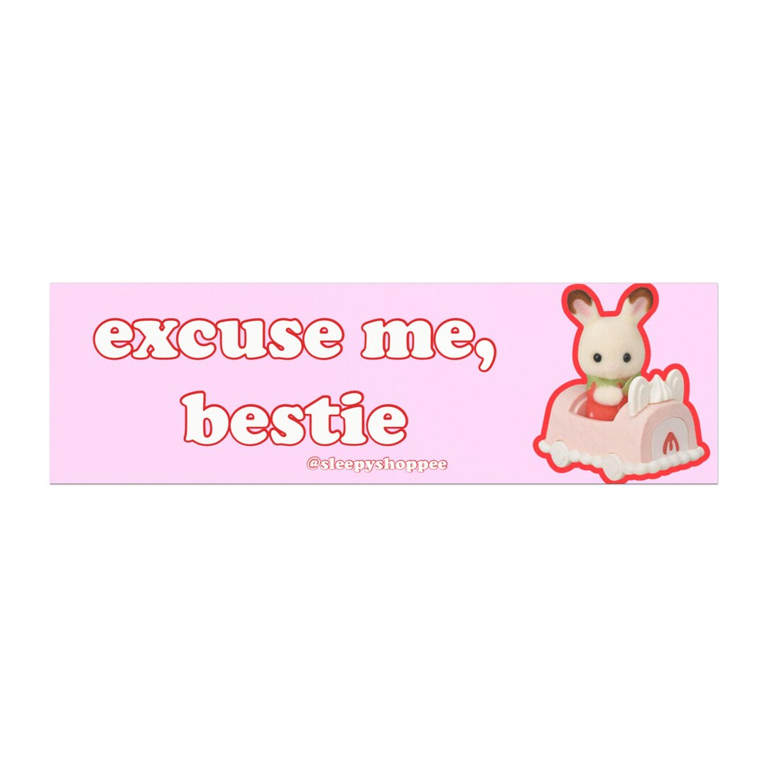 Calico Critters Bumper Sticker Car Accessories Sylvanian Family Calico ...