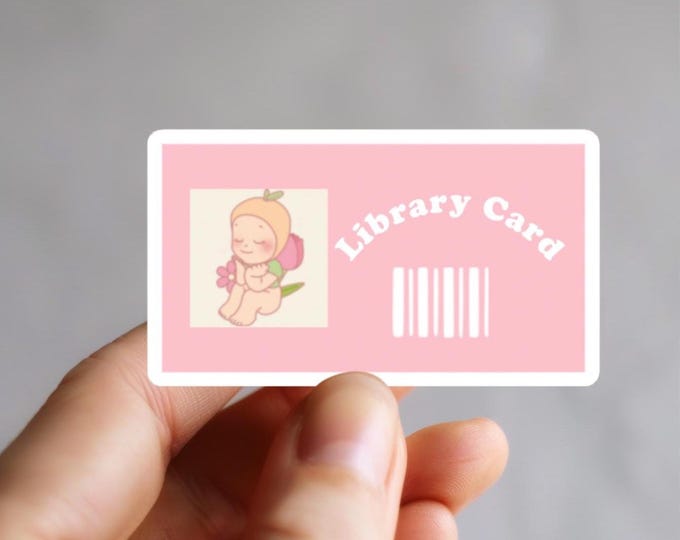 The Library Card Set-library Card Sticker-library Stationery-library ...