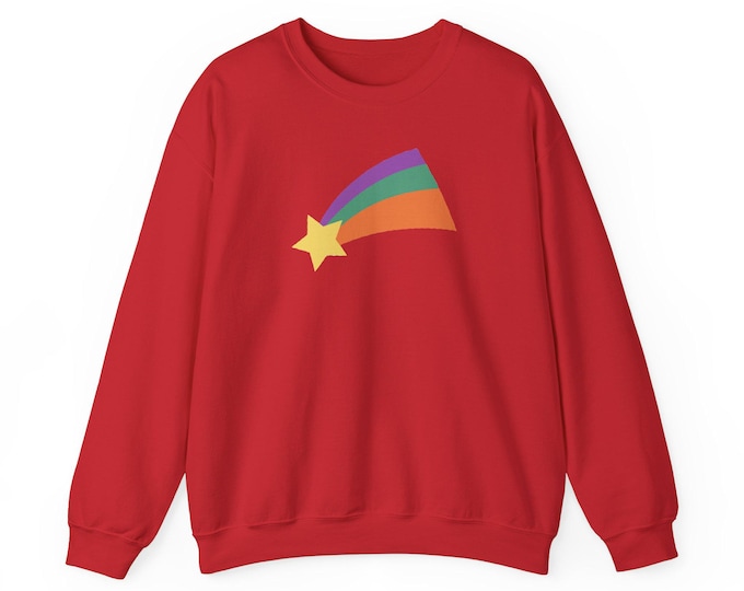 Mabel Pines Rainbow Shooting Star Sweater Mabel Sweatshirt Gravity ...