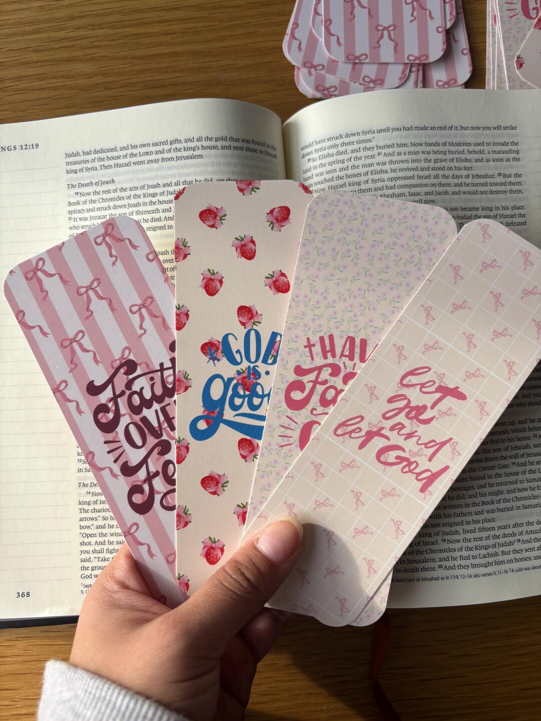 Bible Verse Bookmark Set Bible Study Gift Book Lover Gift Christian ...