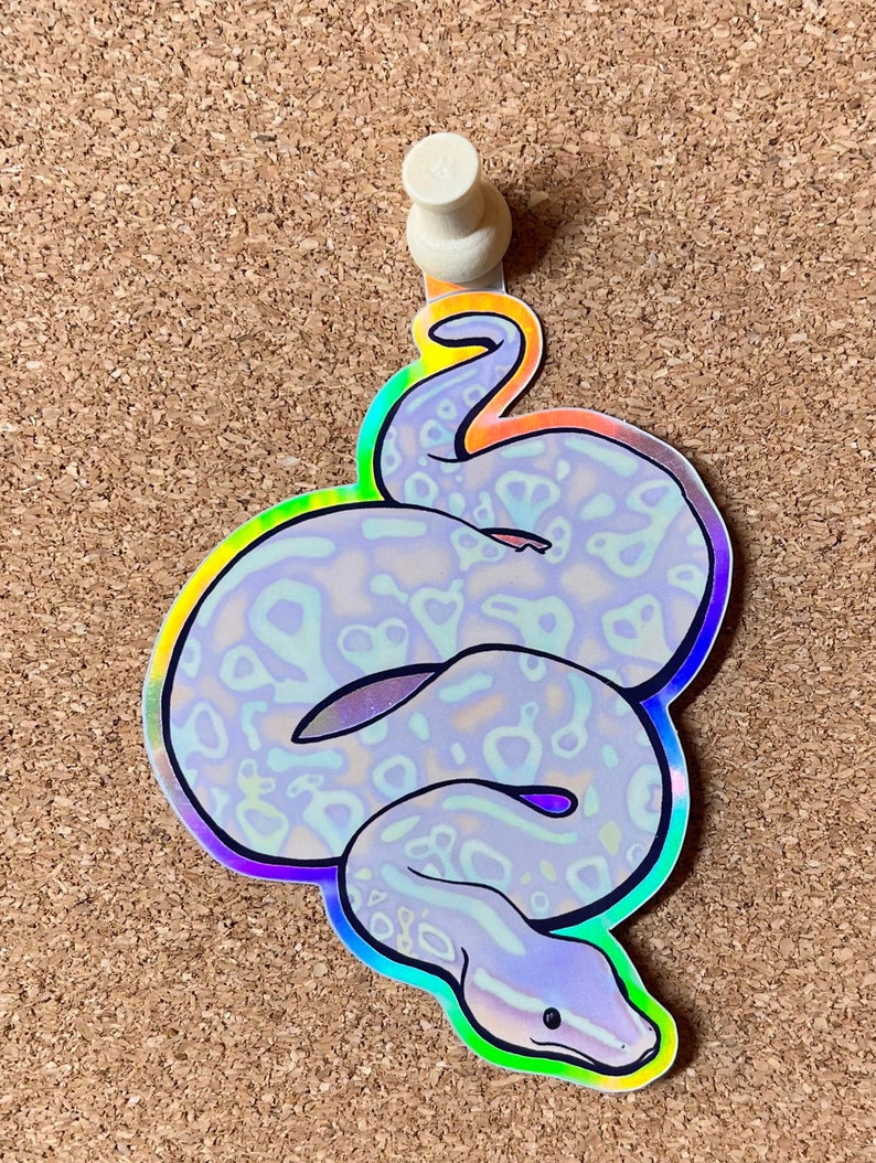 Ball Python Sticker-- Pastel Snake Vinyl Sticker MULTI DESIGNS! - Etsy