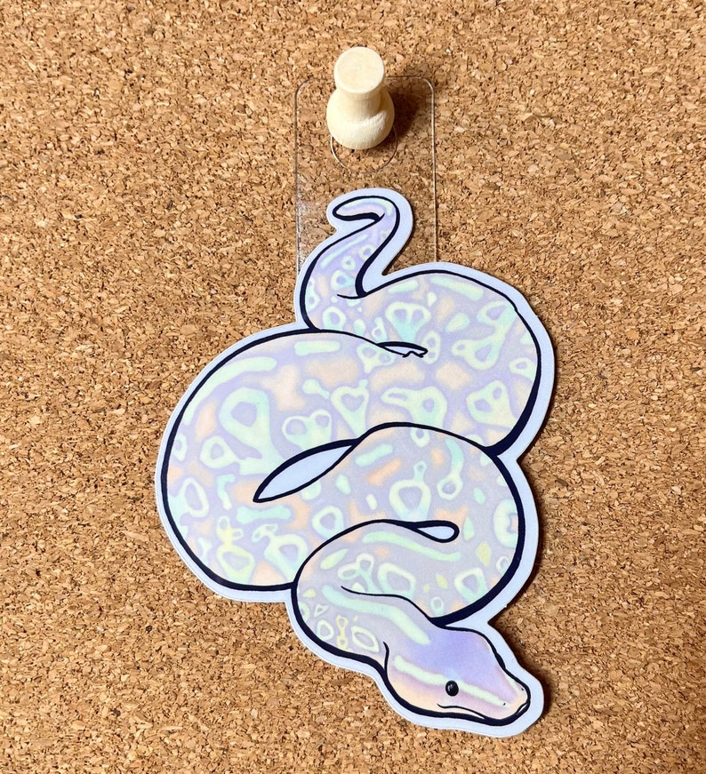 Ball Python Sticker-- Pastel Snake Vinyl Sticker MULTI DESIGNS! - Etsy
