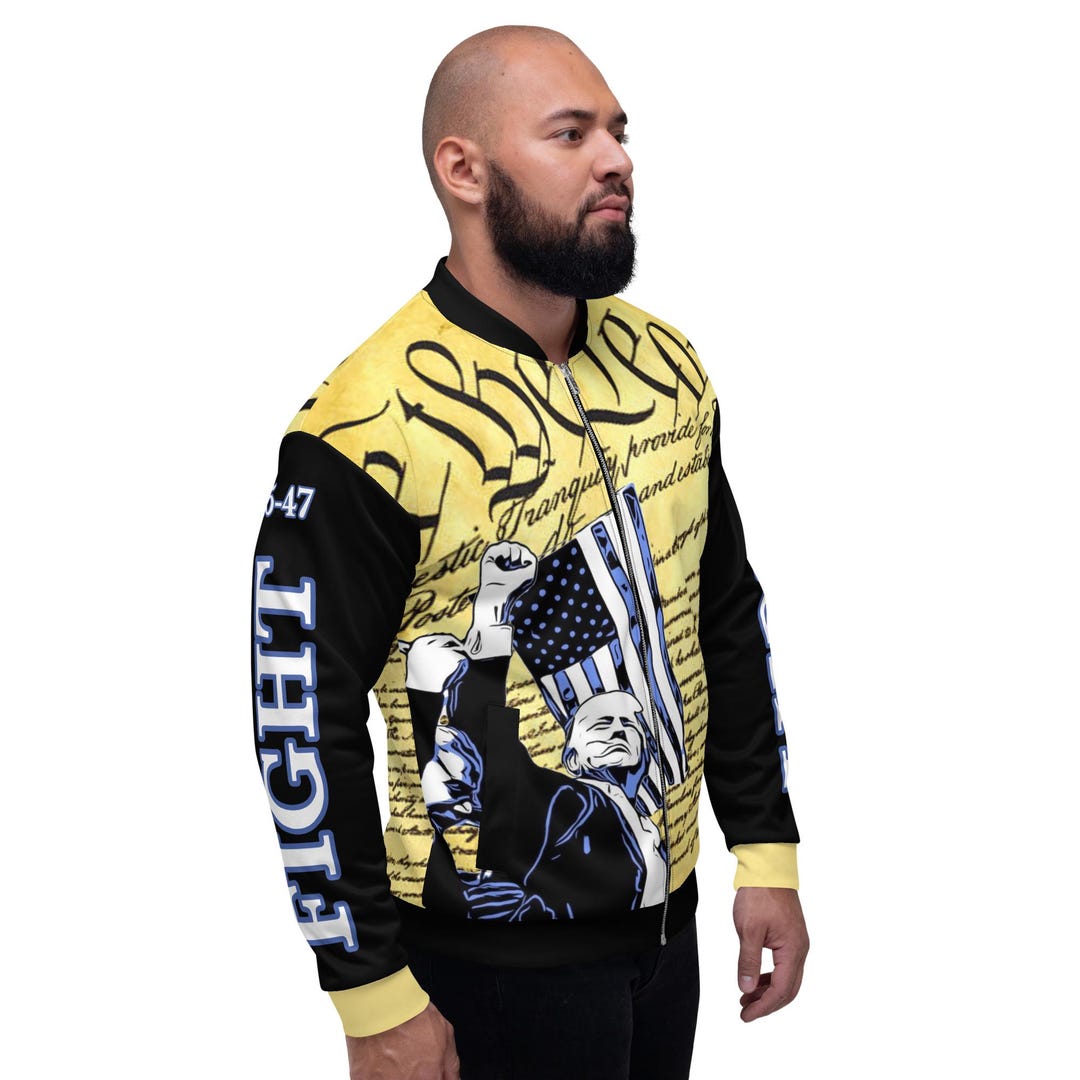 Donald Trump U.S. Constitution Bomber Jacket for MAGA Rallies - Etsy