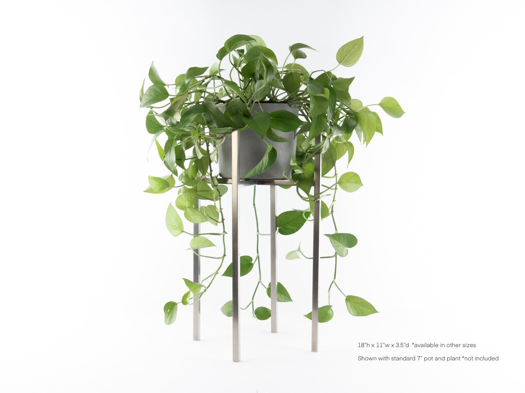 Modern Slim Plant Stand Stainless Steel, Exquisite Hand Made ...