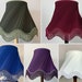 Silk Satin Fabric and Fringed Chandelier, Lamp Shade. - Etsy