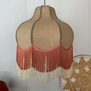Boho Light, Tassel Pendant Ligting, Boho Fringe Chandelier, Cotton ...