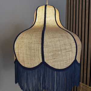 Boho Light, Tassel Pendant Ligting, Boho Fringe Chandelier, Cotton ...