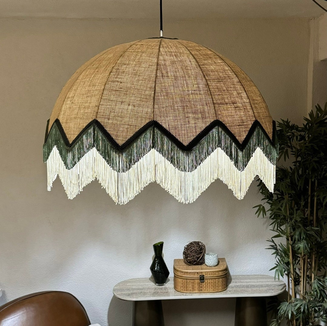 Chandelier, Light, Lampsade;boho Light, Tassel Pendant Ligting, Boho ...