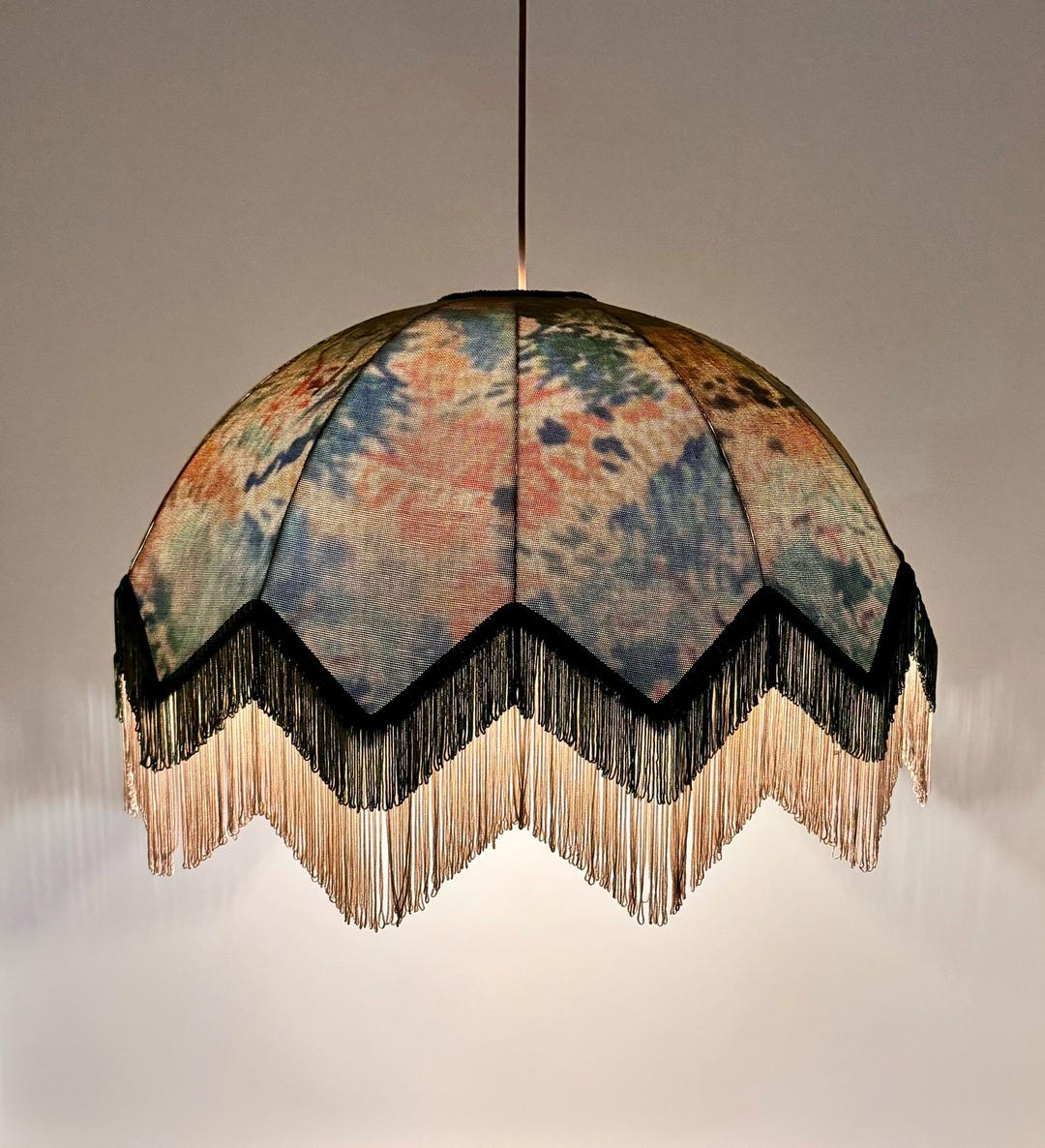Handmade Chandelier With Fabric Covered Inside, Chandelier, Light ...