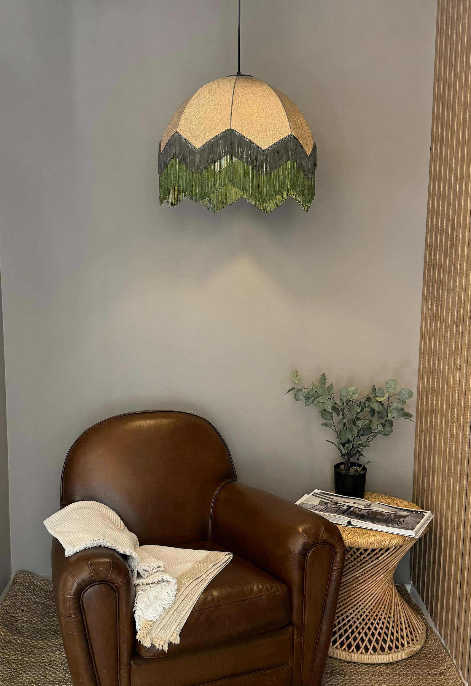 Boho Light, Tassel Pendant Ligting, Boho Fringe Chandelier, Cotton ...