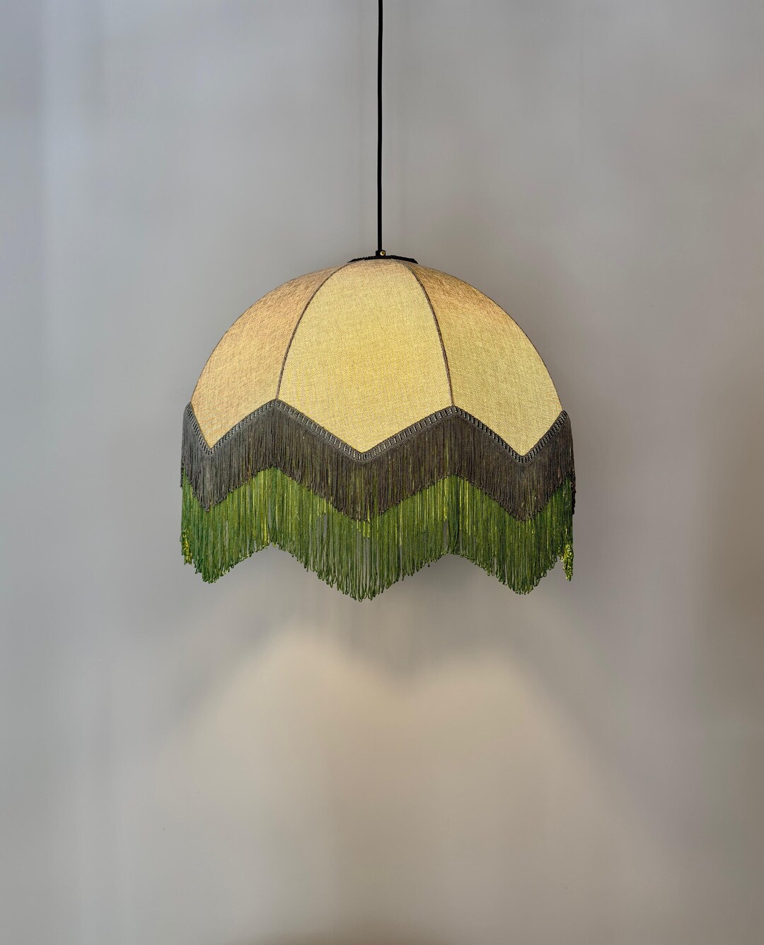 Boho Light, Tassel Pendant Ligting, Boho Fringe Chandelier, Cotton ...