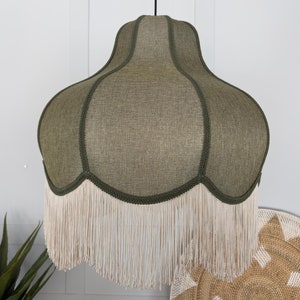 Boho Light, Tassel Pendant Ligting, Boho Fringe Chandelier, Cotton ...