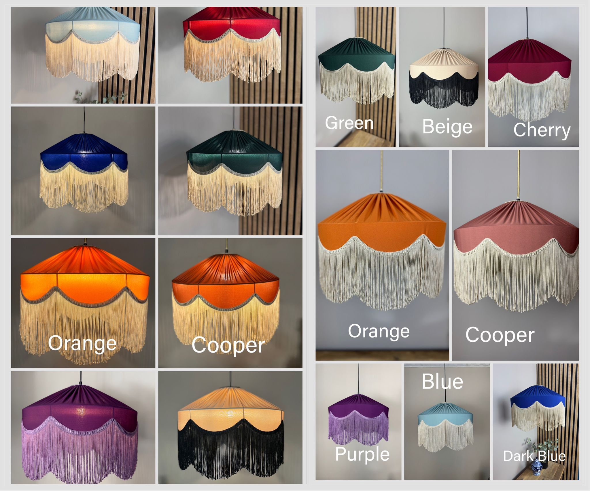 Silk Satin Fabric and Fringed Chandelier, Lamp Shade. - Etsy