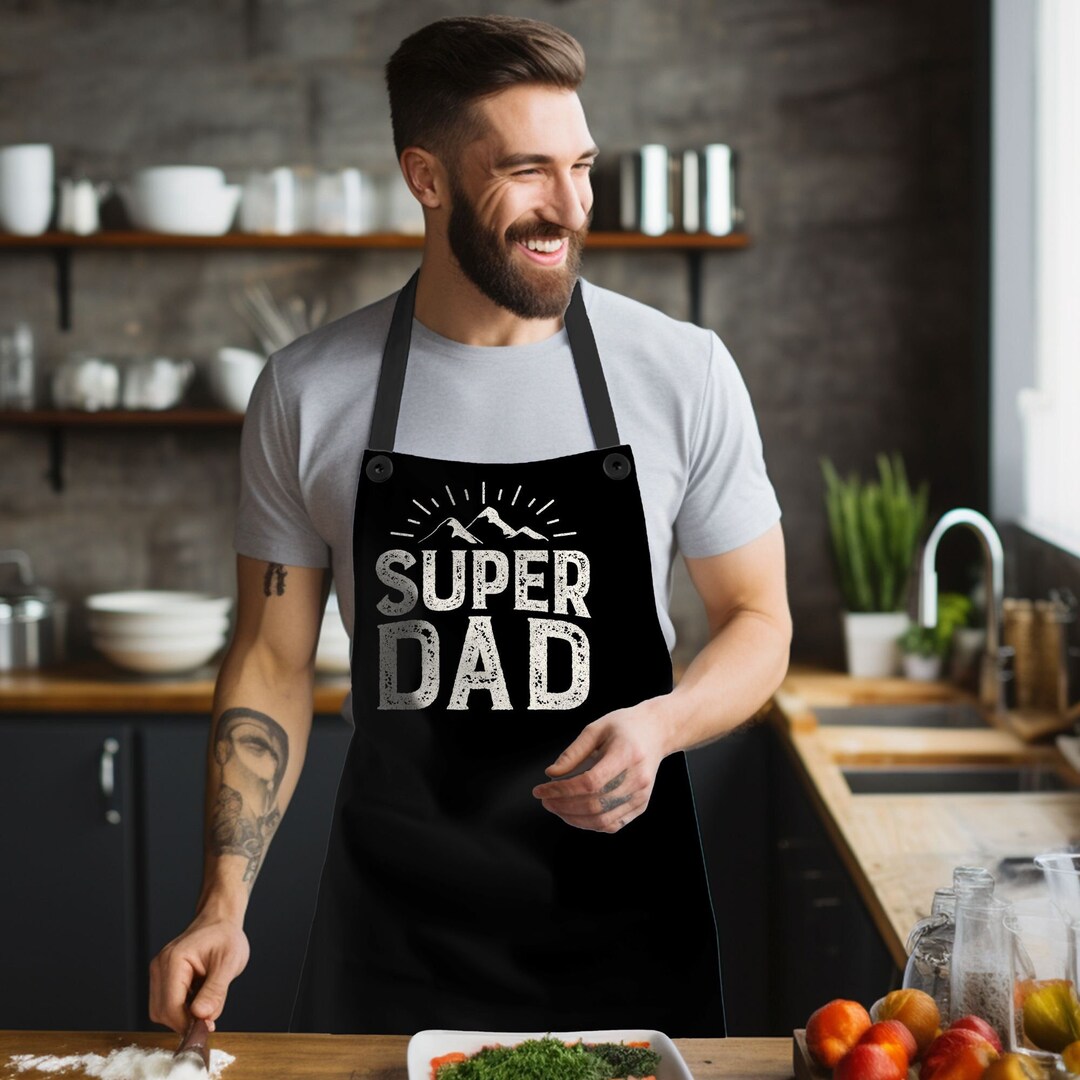 Super Dad Apron, Happy Father's Day, Gift for Dad, Best Gifts for Dad ...