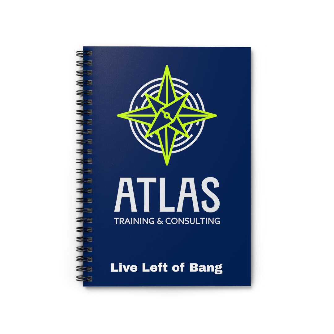 Atlas Logo - Spiral Notebook - Ruled Line - Etsy