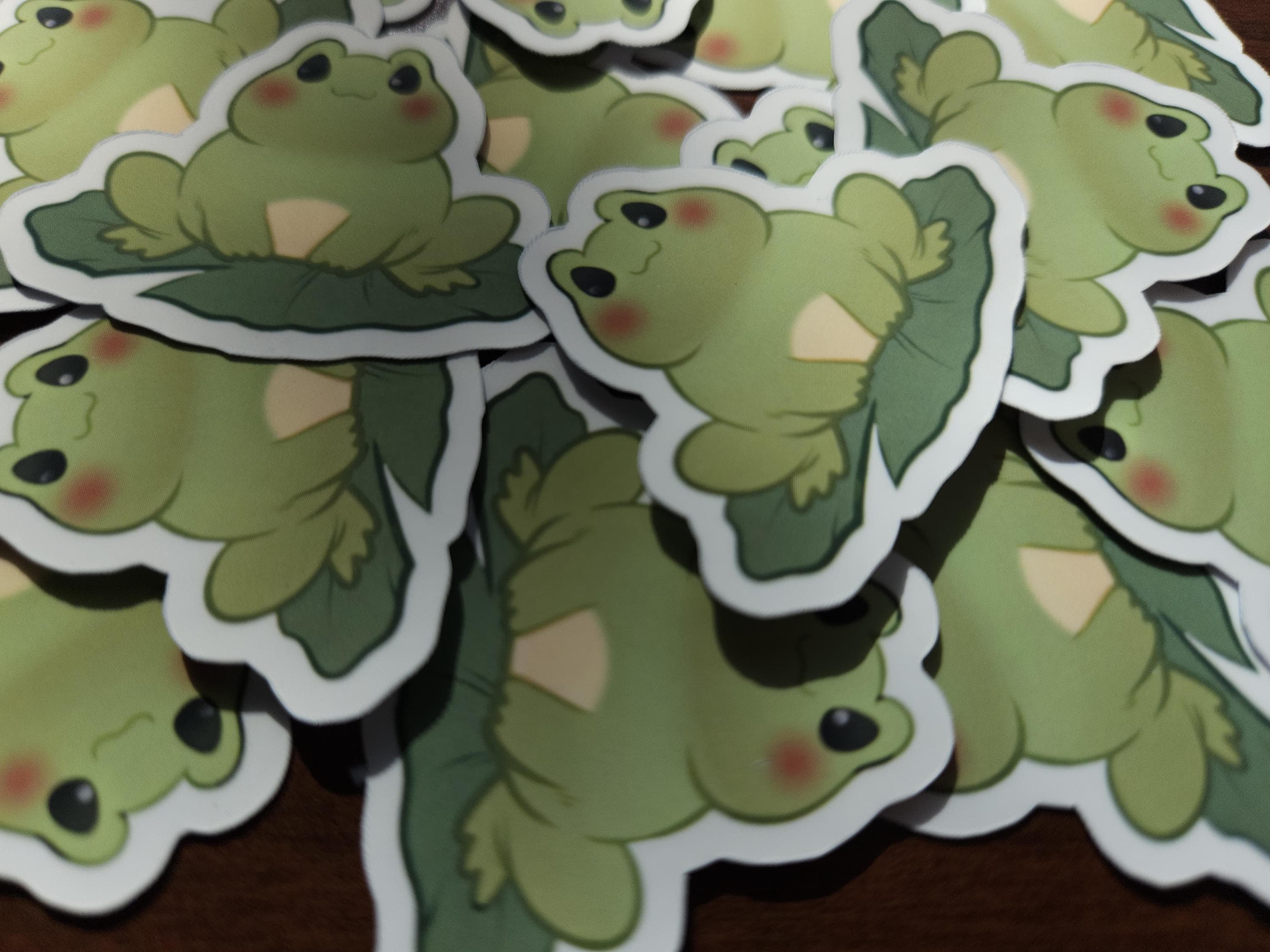 COTTAGECORE Frog on a Lily Pad Sticker, Forest Animal for Journaling ...