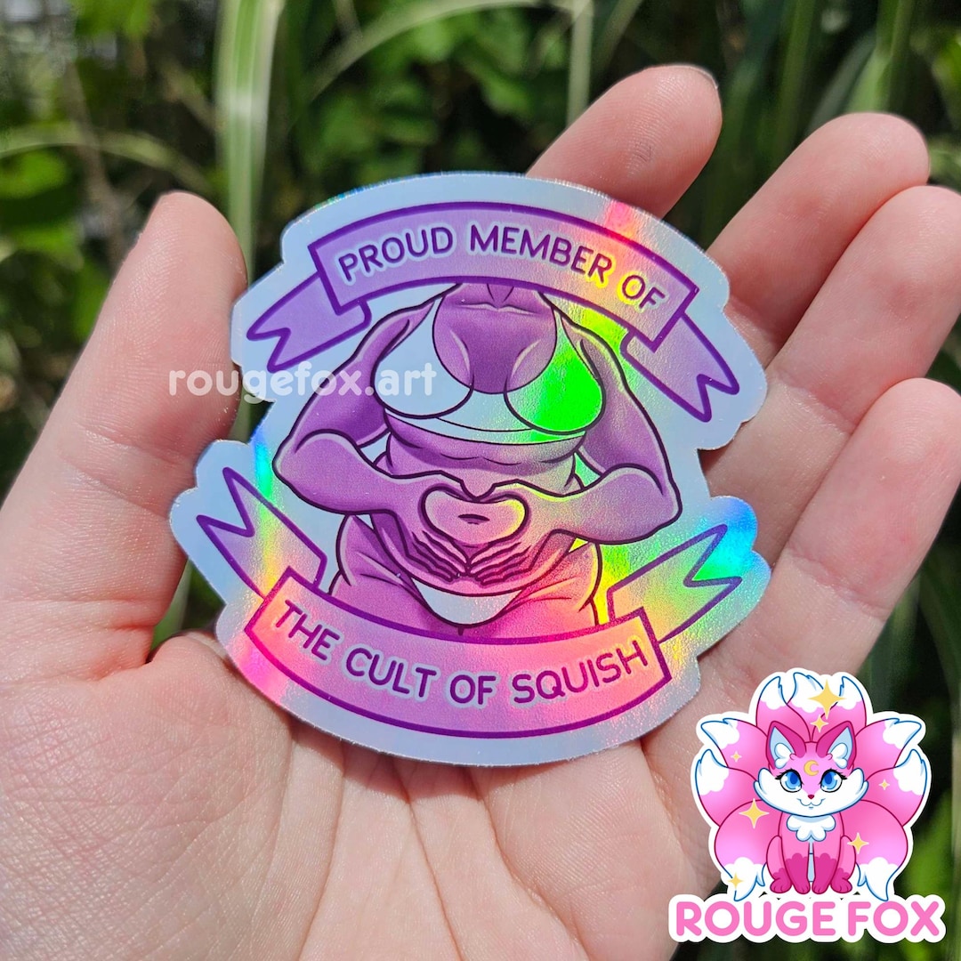 Proud Member of the Cult of Squish Body Positivity Holographic Sticker ...