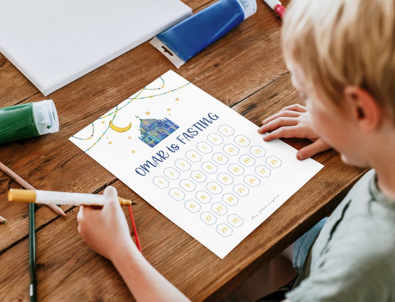 Ramadan Fasting Tracker for Kids | Ramadan Tracker | Printable Ramadan ...