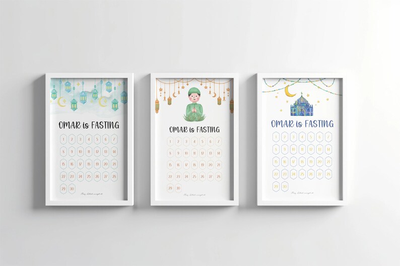 Ramadan Fasting Tracker for Kids | Ramadan Tracker | Printable Ramadan ...