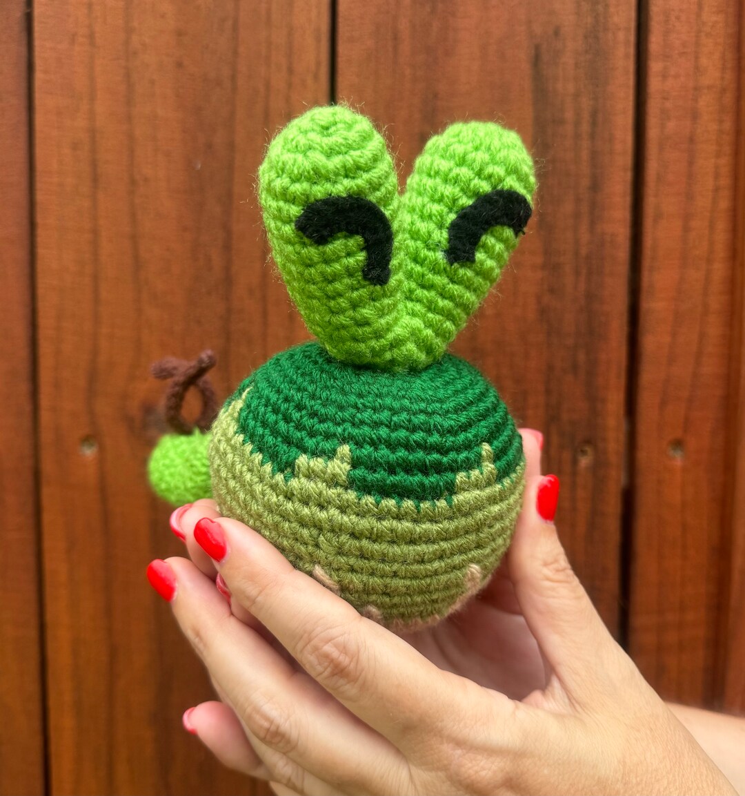 100% Handmade Crochet Pokémon Inspired Shiny Applin Life Sized ...