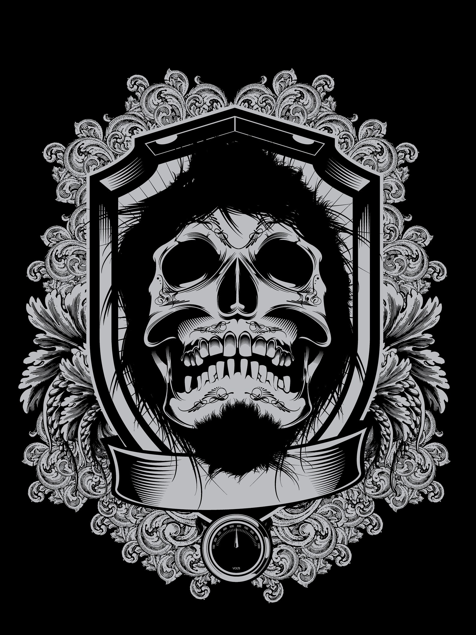 Skull Poster Vector Art Pack - Etsy