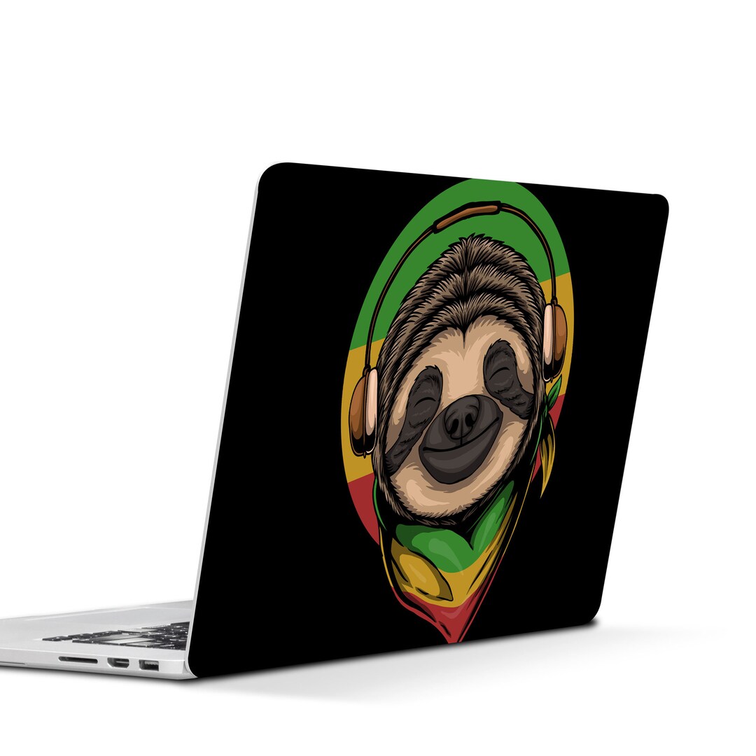 Rasta Sloth Laptop Skin: UNIVERSAL Laptop Skin, Full Coverage ...