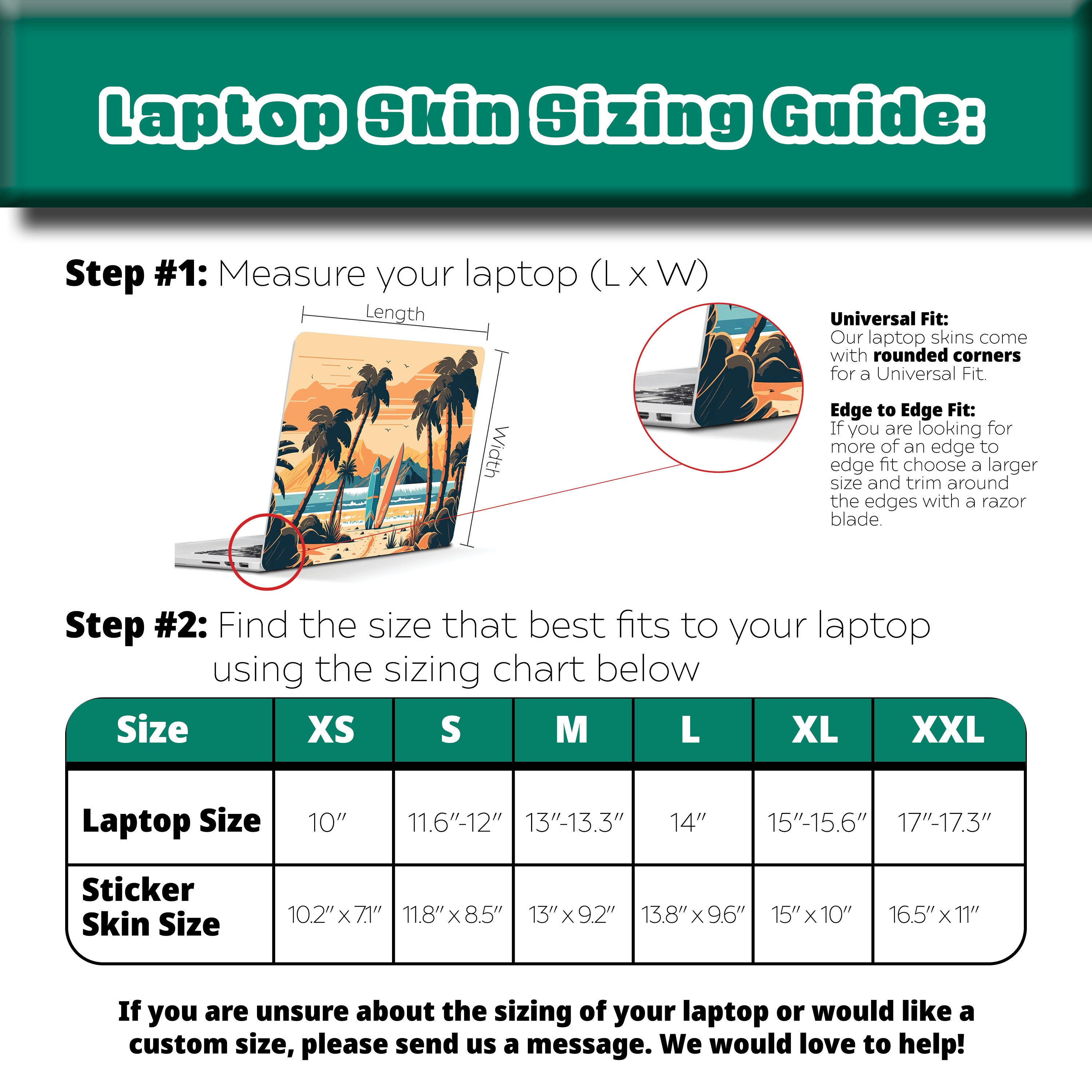 Cyber City Laptop Skin: UNIVERSAL Laptop Skin, Full Coverage Protective ...