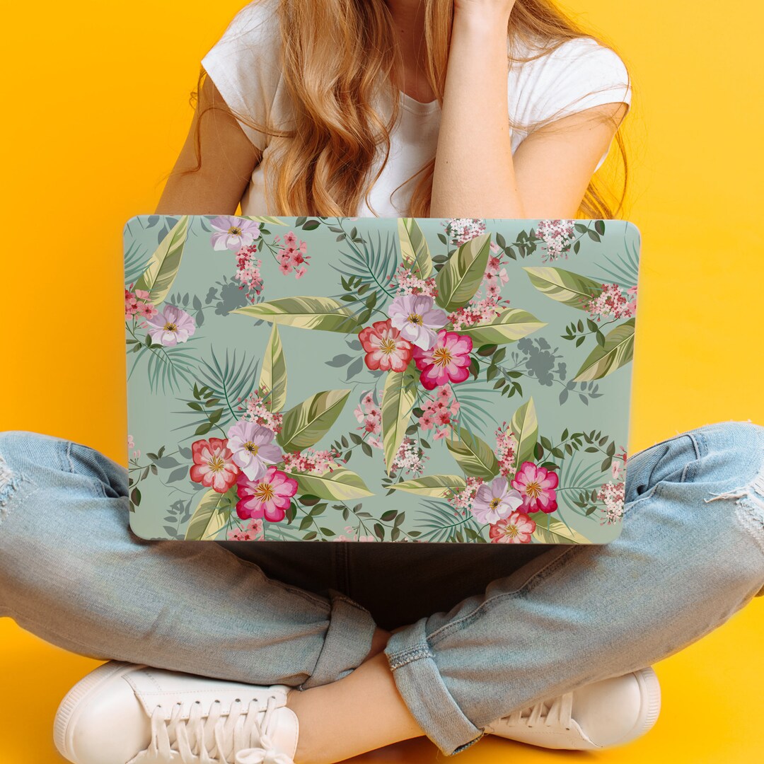 Tropical Blossom Laptop Skin: UNIVERSAL Laptop Skin, Full Coverage ...