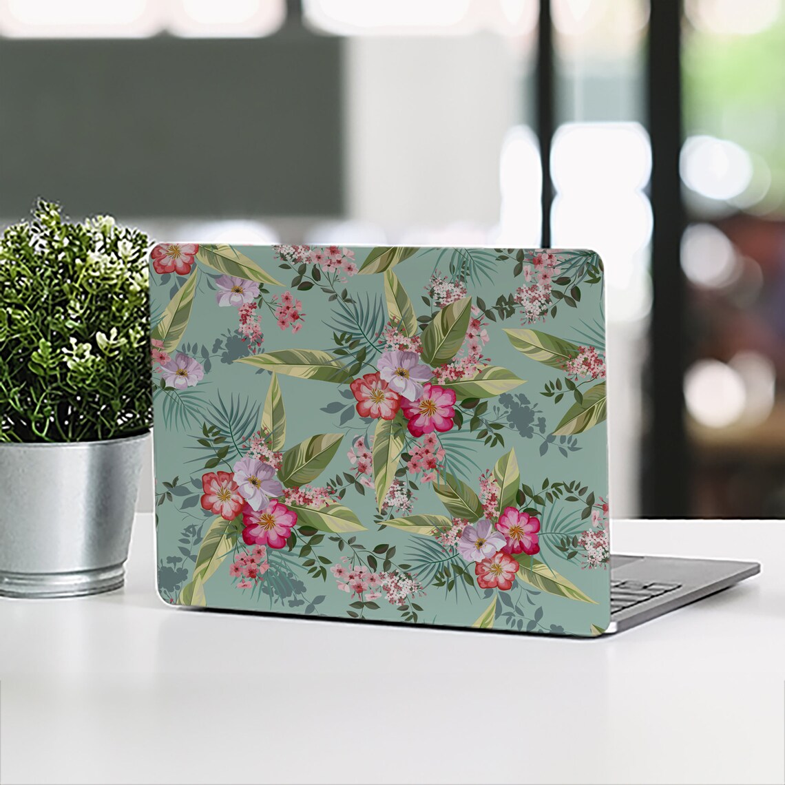 Tropical Blossom Laptop Skin: UNIVERSAL Laptop Skin, Full Coverage ...