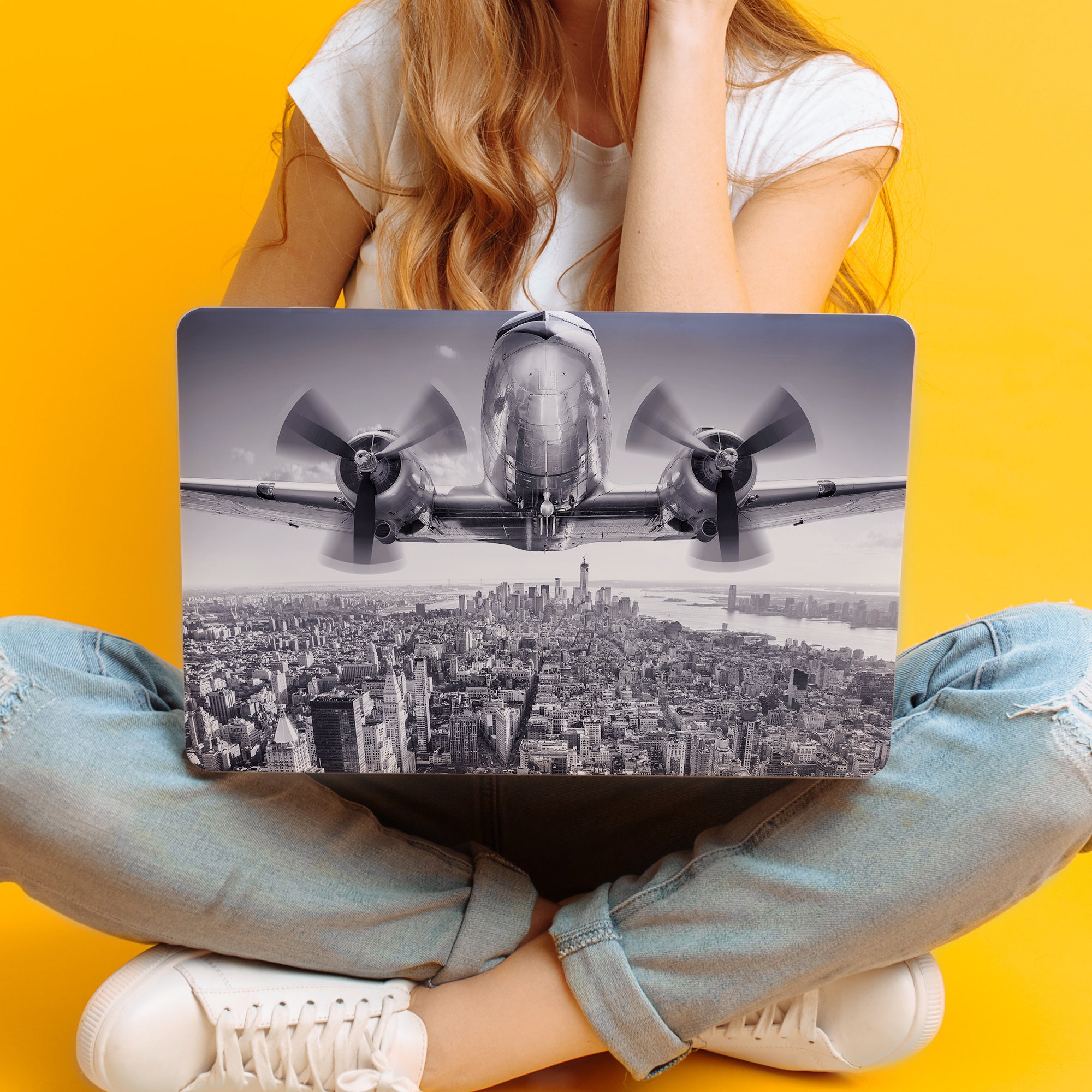 Skyline Pilot Laptop Skin: UNIVERSAL Laptop Skin, Full Coverage ...