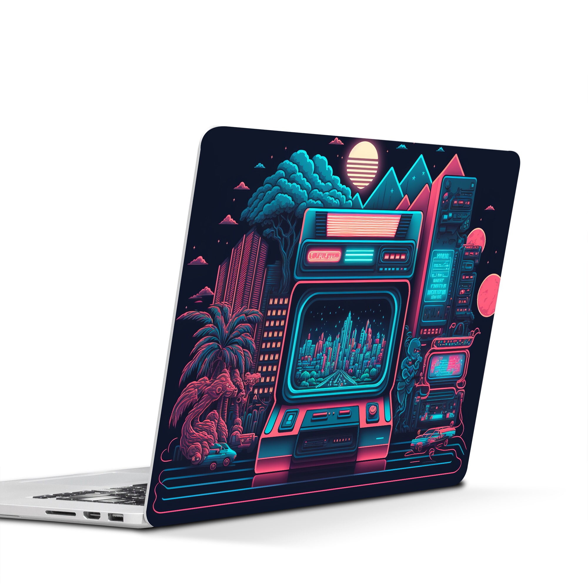 Cyber City Laptop Skin: UNIVERSAL Laptop Skin, Full Coverage Protective ...