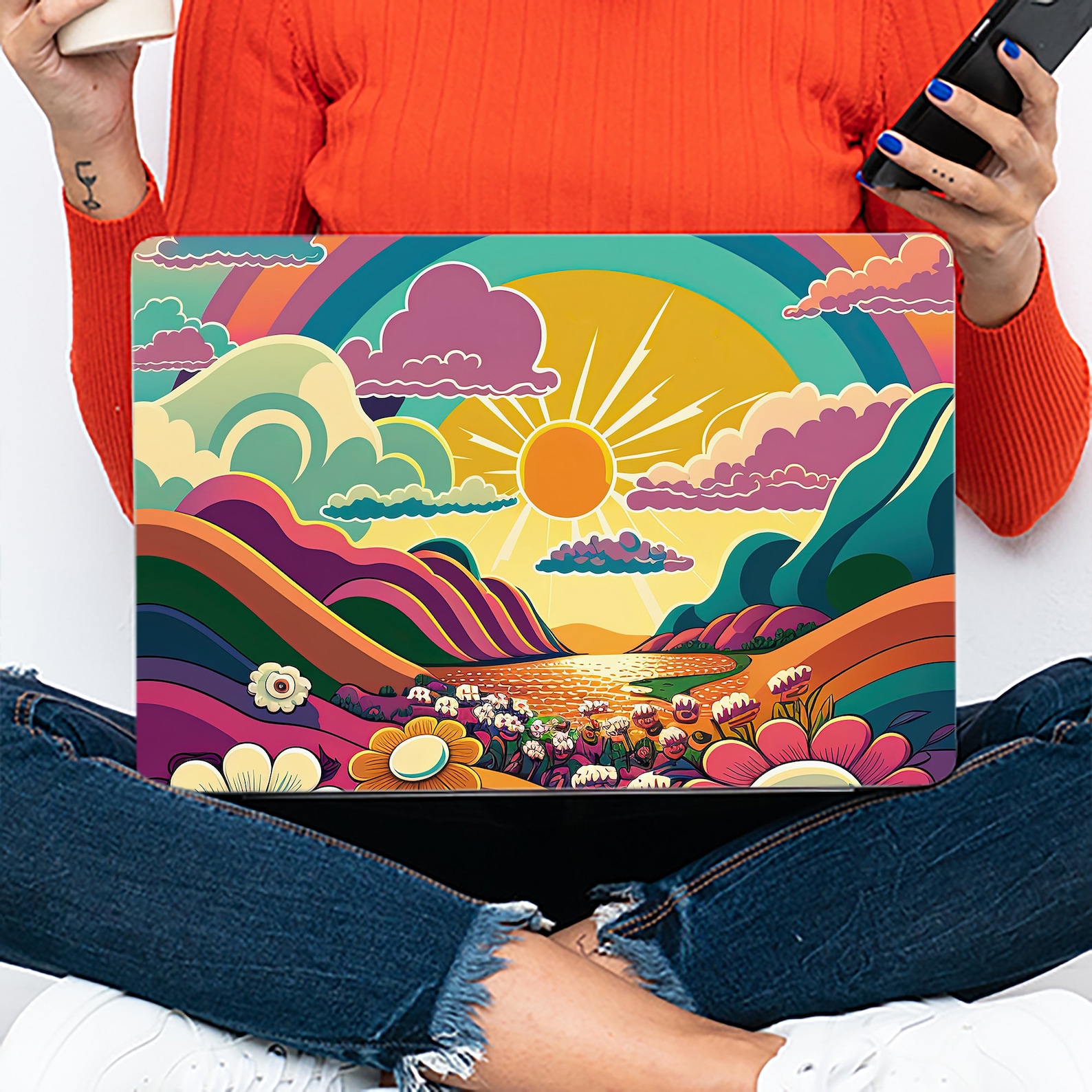 Vivid Daydream Laptop Skin: UNIVERSAL Laptop Skin, Full Coverage ...