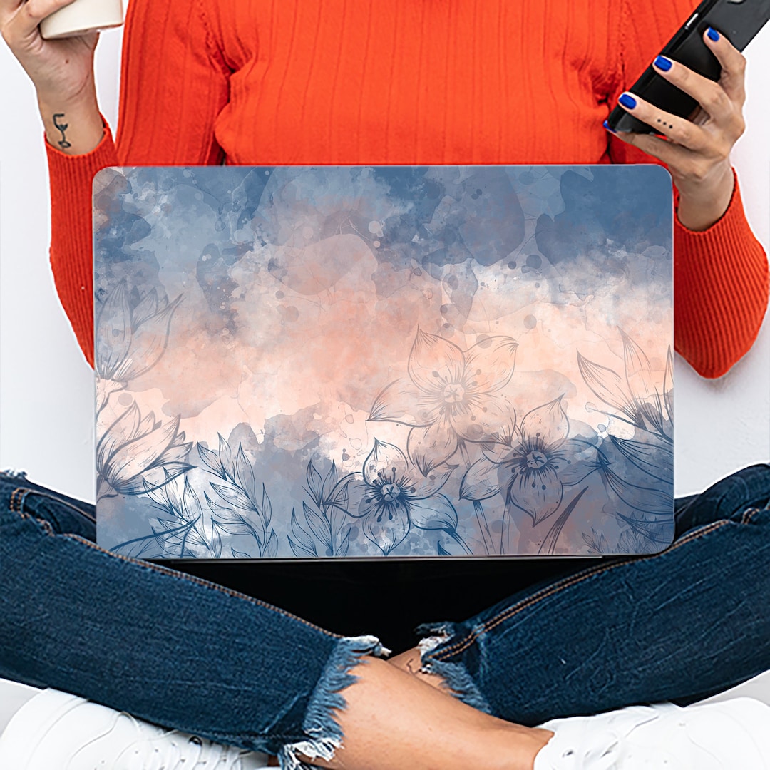 Ethereal Floral Mist Laptop Skin: UNIVERSAL Laptop Skin, Full Coverage ...