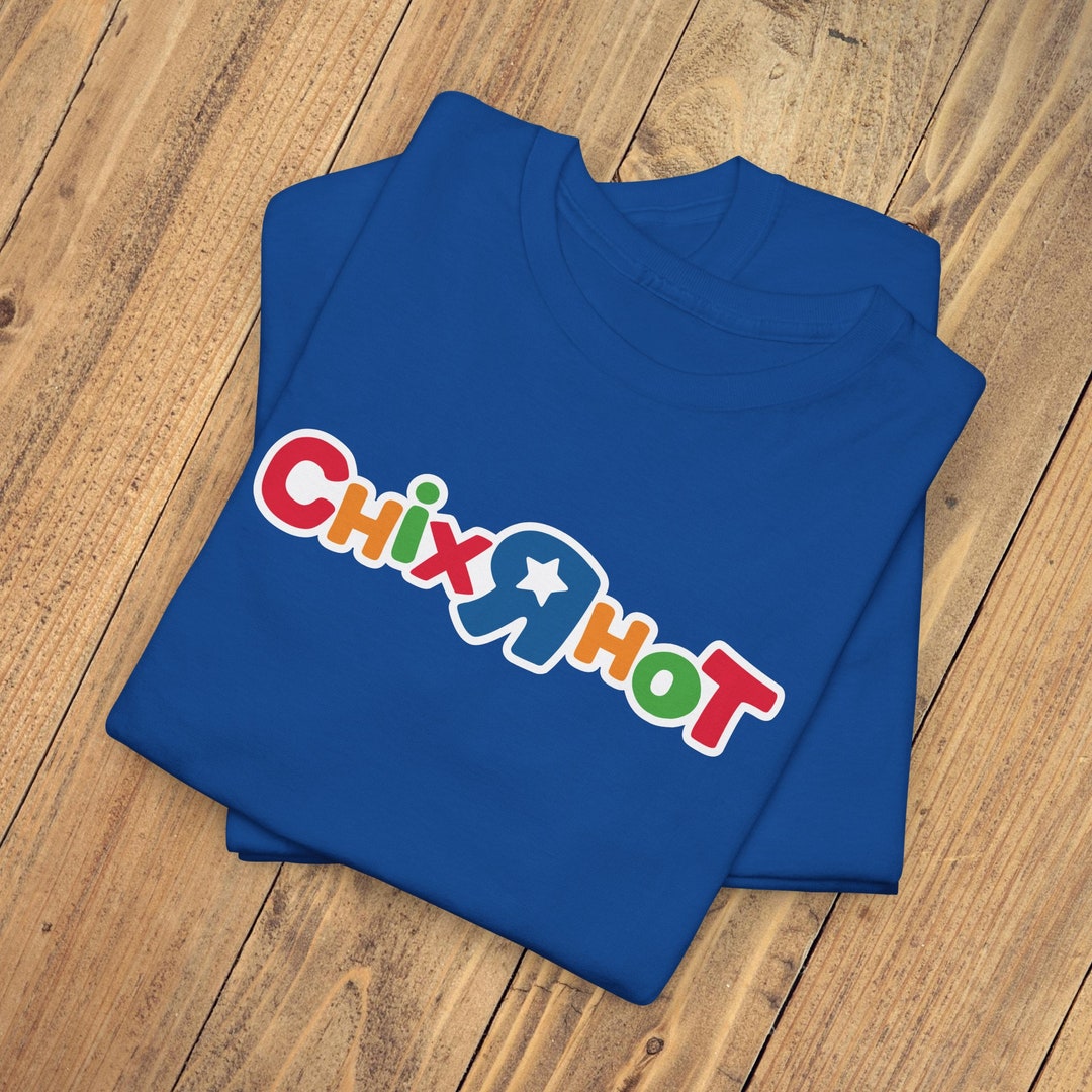 Chix R Hot Toys R Us Logo Spoof Graphic T Shirt, Funny Brand Spoof T ...
