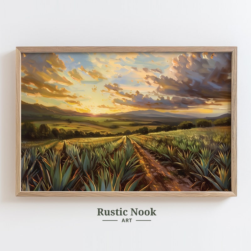 Agave Sunset Art - Etsy