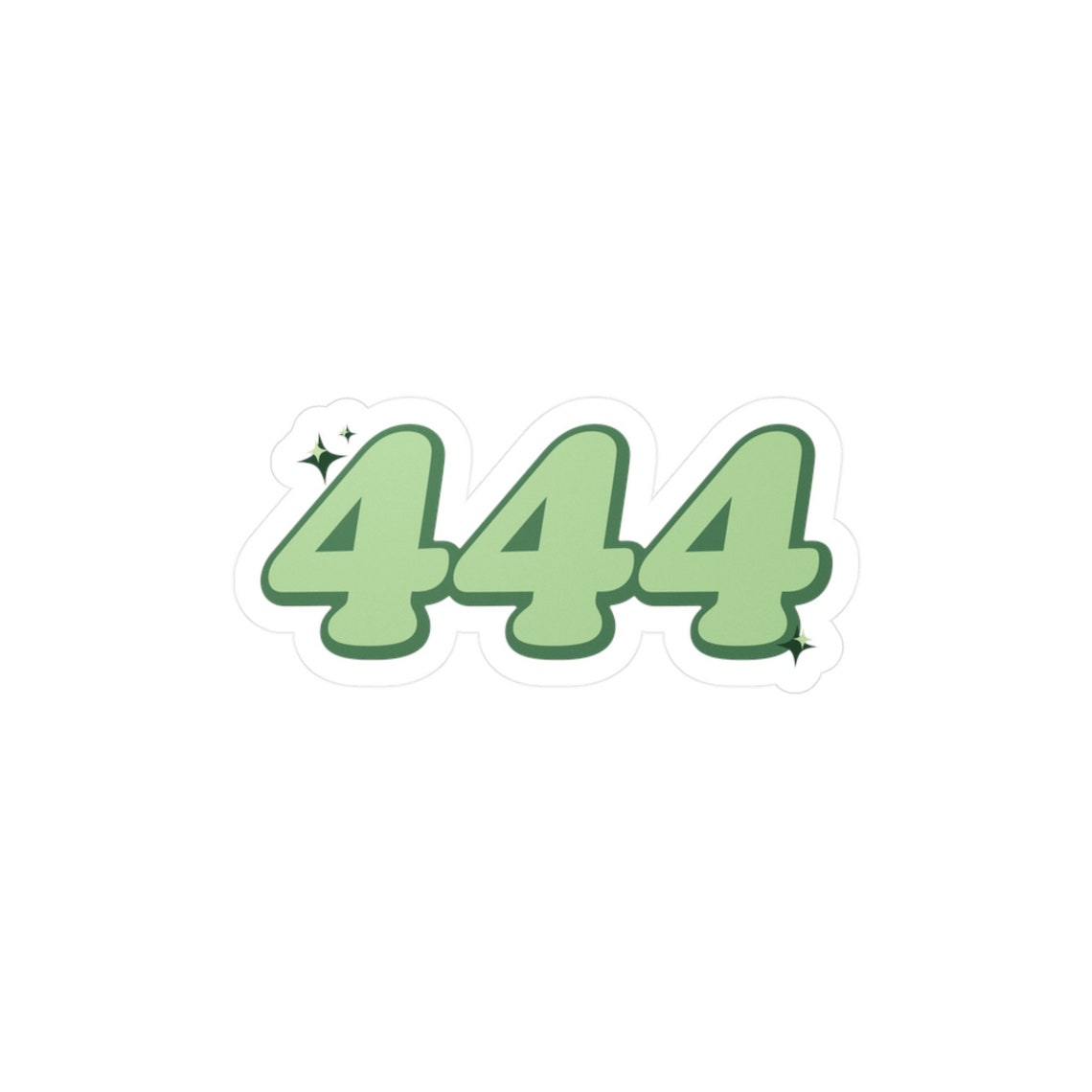 444 Angel Number Sticker, Angel Number, Spirituality, Sticker for ...