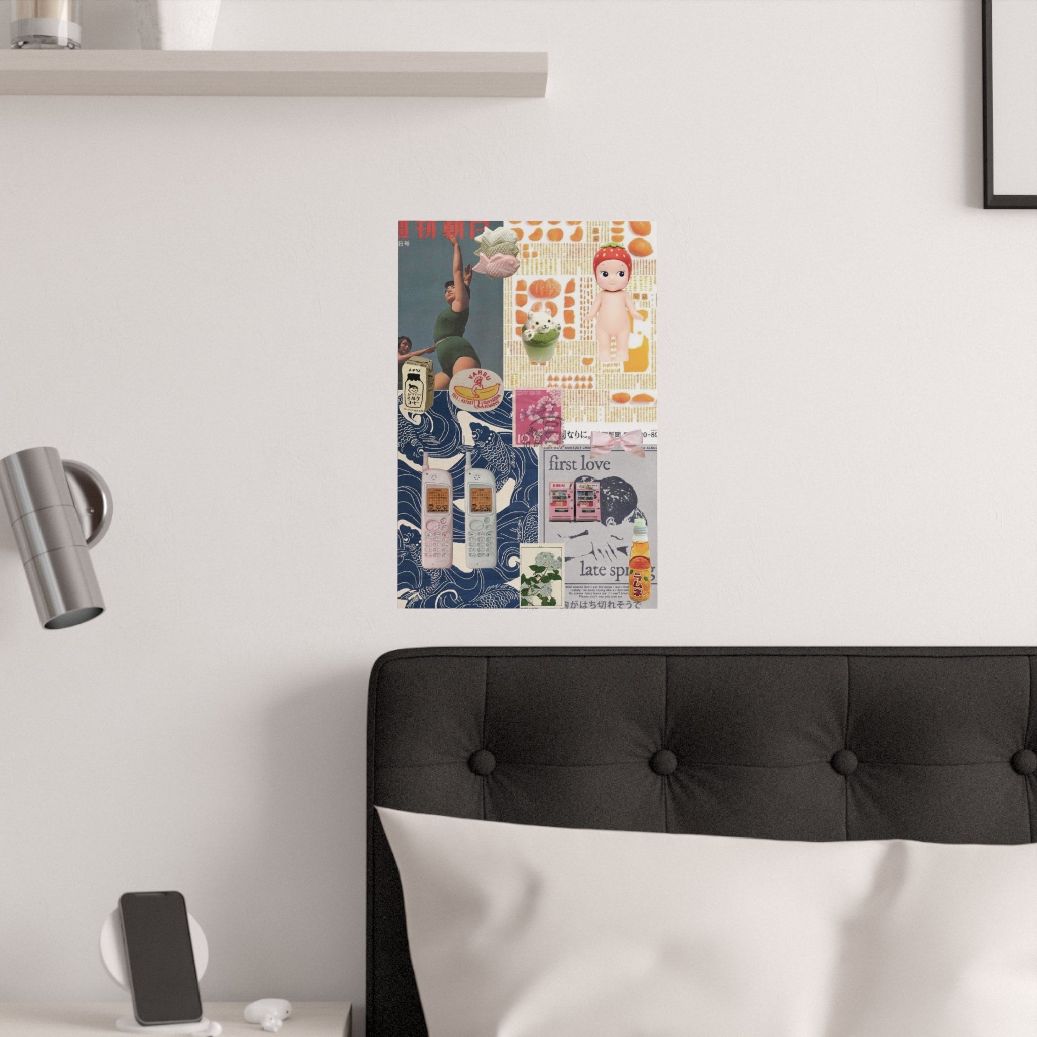 Japan Inspired Collage Poster, Japanese Aesthetic, Tokyo Collage ...