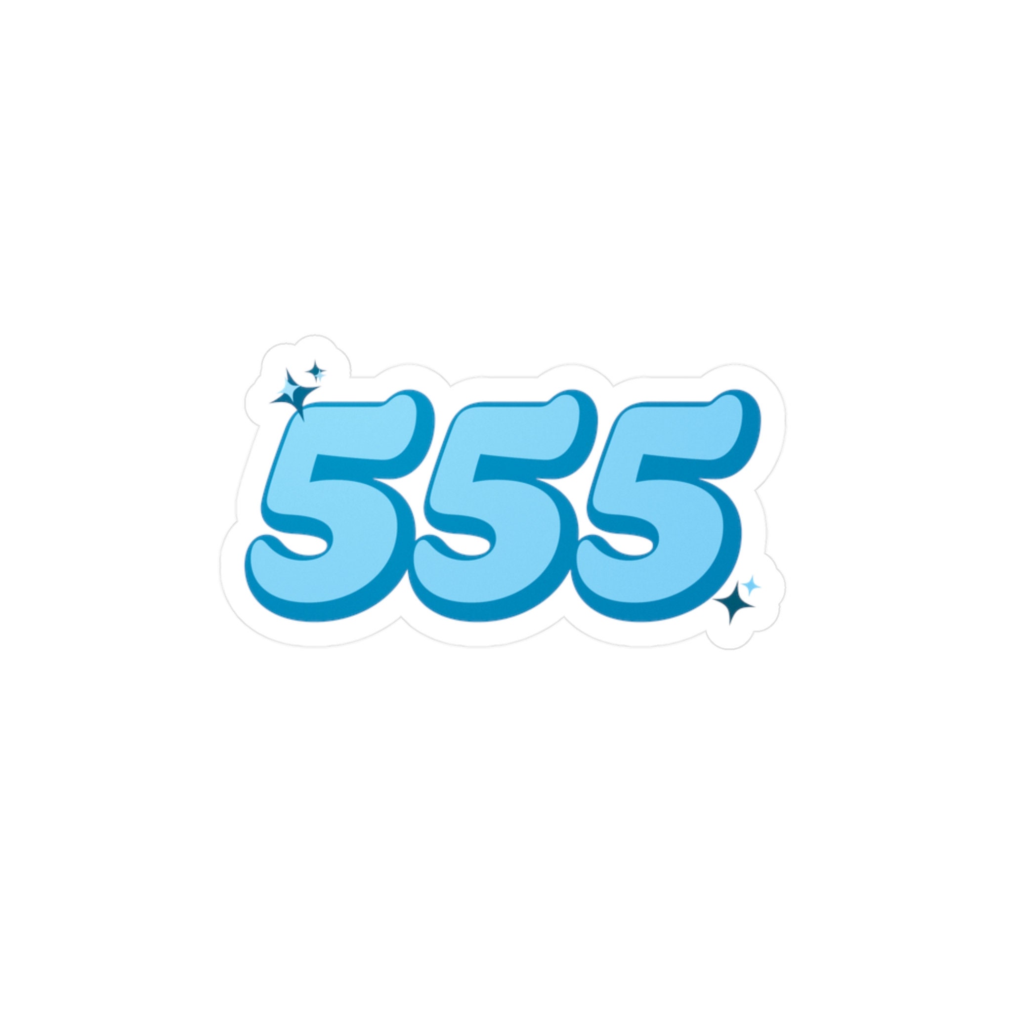 555 Angel Number Sticker, Angel Number, Spirituality, Sticker for ...