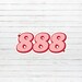 888 Angel Number Sticker, Angel Number, Spirituality, Sticker for ...