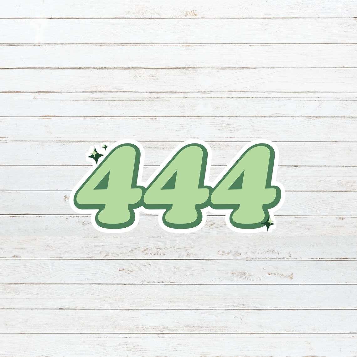 444 Angel Number Sticker, Angel Number, Spirituality, Sticker for ...